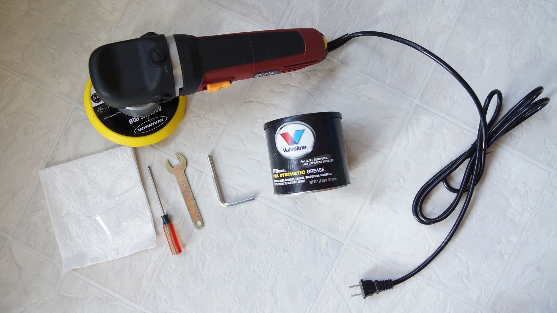 10 Steps to Replacing the Stock Grease in Harbor Freight DA Polisher